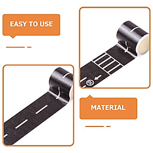 TOYANDONA 4 Rolls Black Tape, Car Road Tape Track Toy DIY Traffic Washi Tape and Traffic Sign Stickers Kids Race Cars Decorations Party Favor
