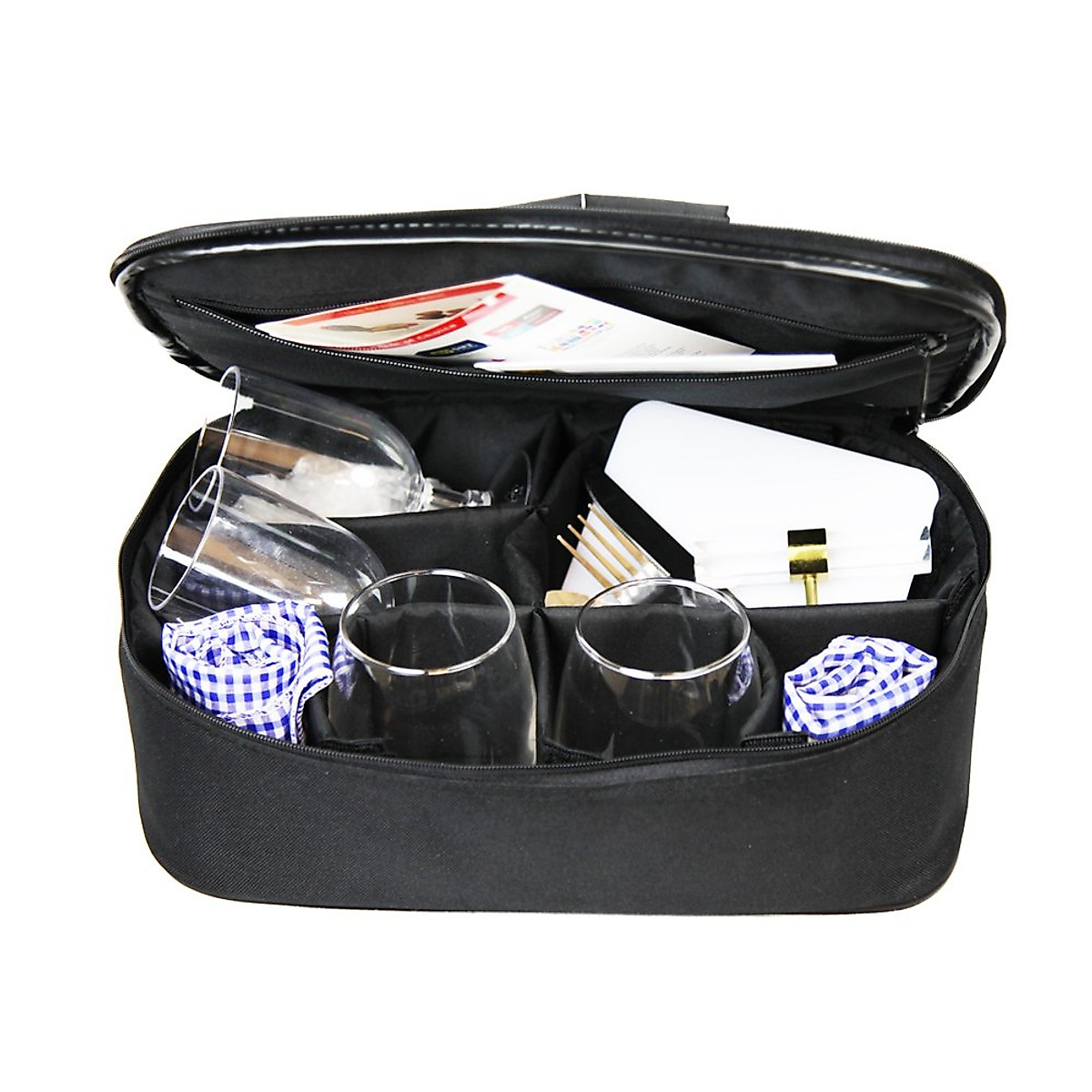 GOODHOPE BAGS Elevated 12 Bottles Wine Cooler with 4-Spinner Wheels