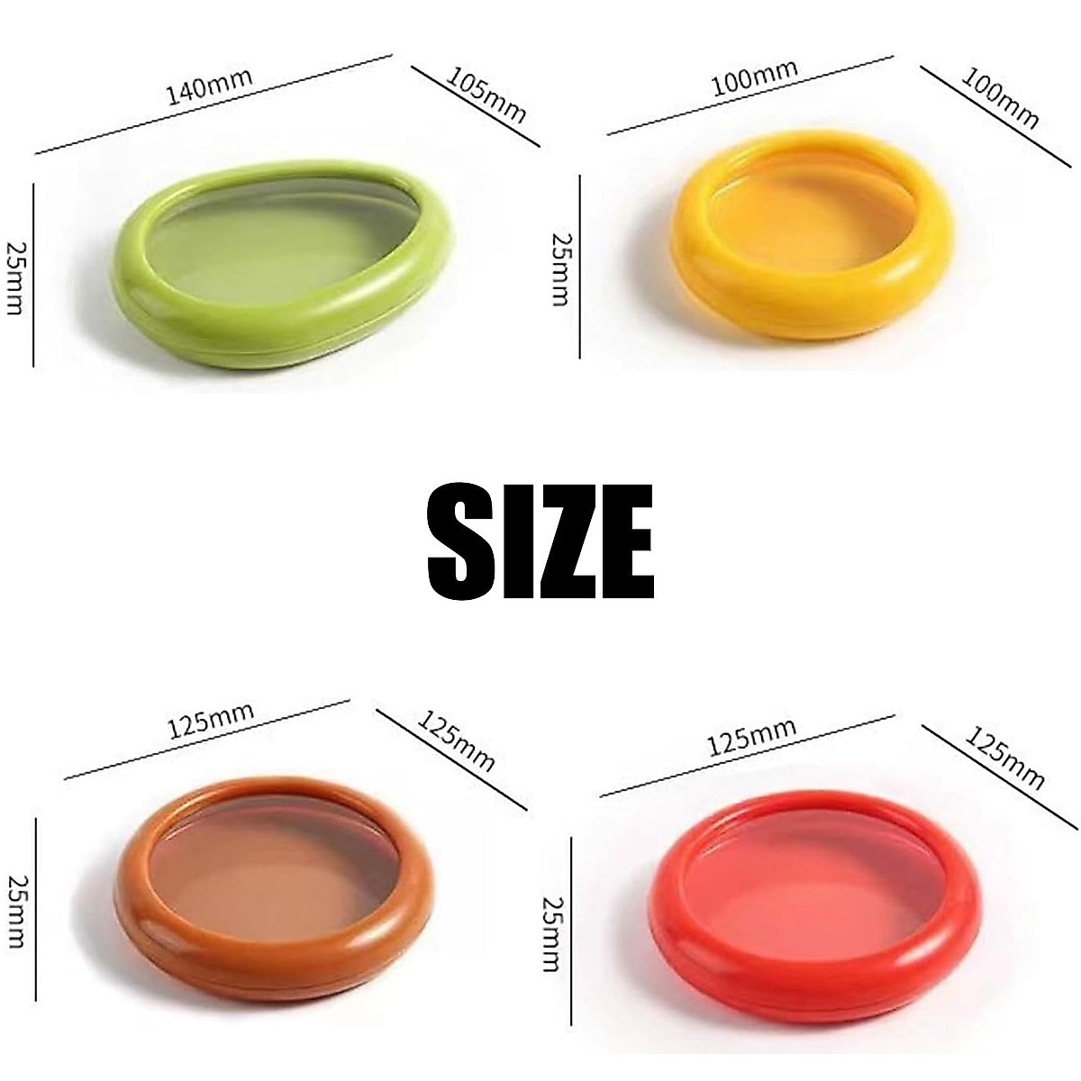 Generic Silicone Fruit Storage Box - Beautiful Fruit And Vegetable Anti-Oxidation Storage Box, Silicone Fruit and Vegetable Storage Containers Set for Fridge Keep Fresh (4 Pack)