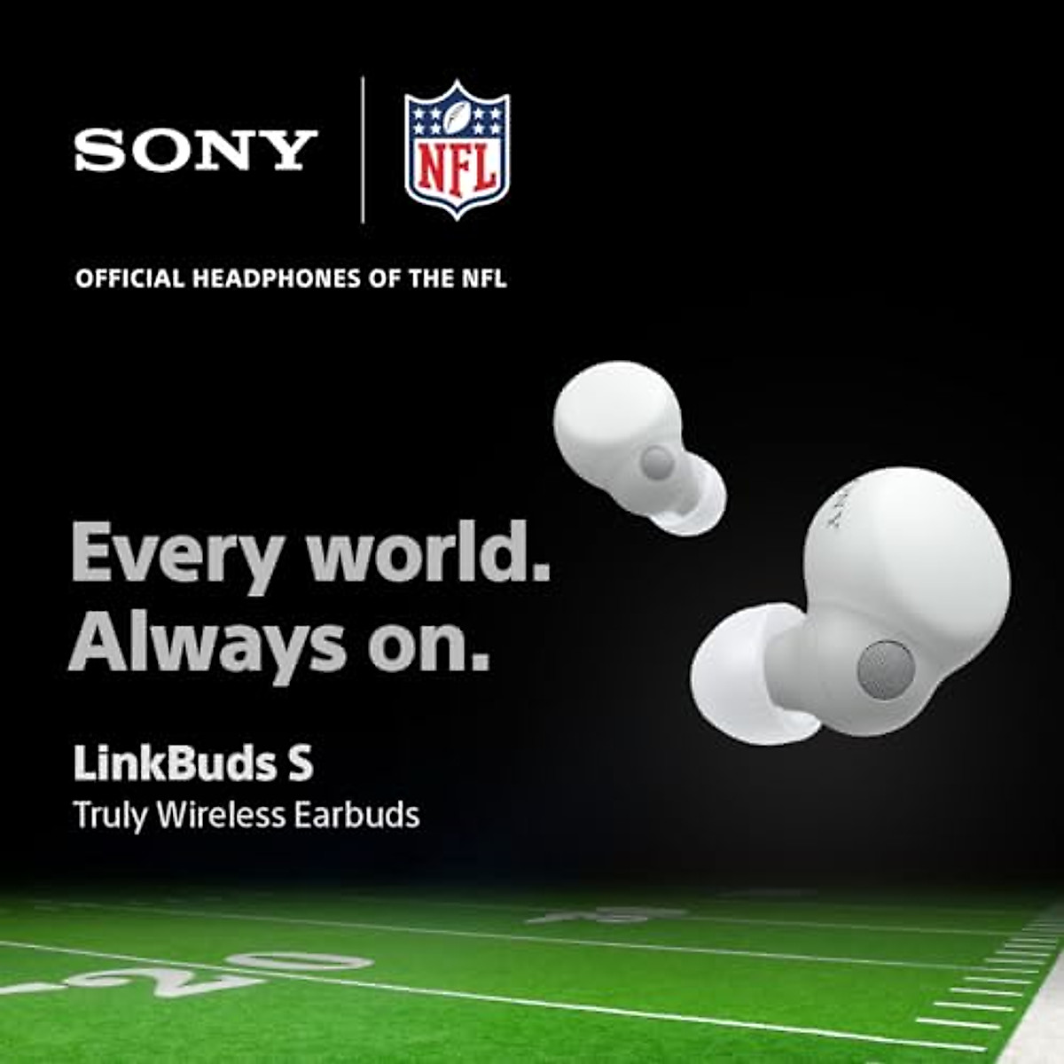 Sony LinkBuds S Truly Wireless Noise Canceling Earbud Headphones with Alexa Built-in, Bluetooth Ear Buds Compatible with iPhone and Android, White
