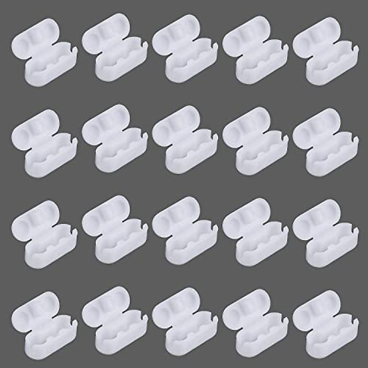 20 Pack Replacement Vertical Roman Roller Blind Ball Chain Cord Connector Clips (Plastic A)