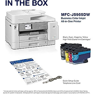 Brother INKvestment Tank MFC MFC-J5955DW Wireless Inkjet Multifunction Printer - Color