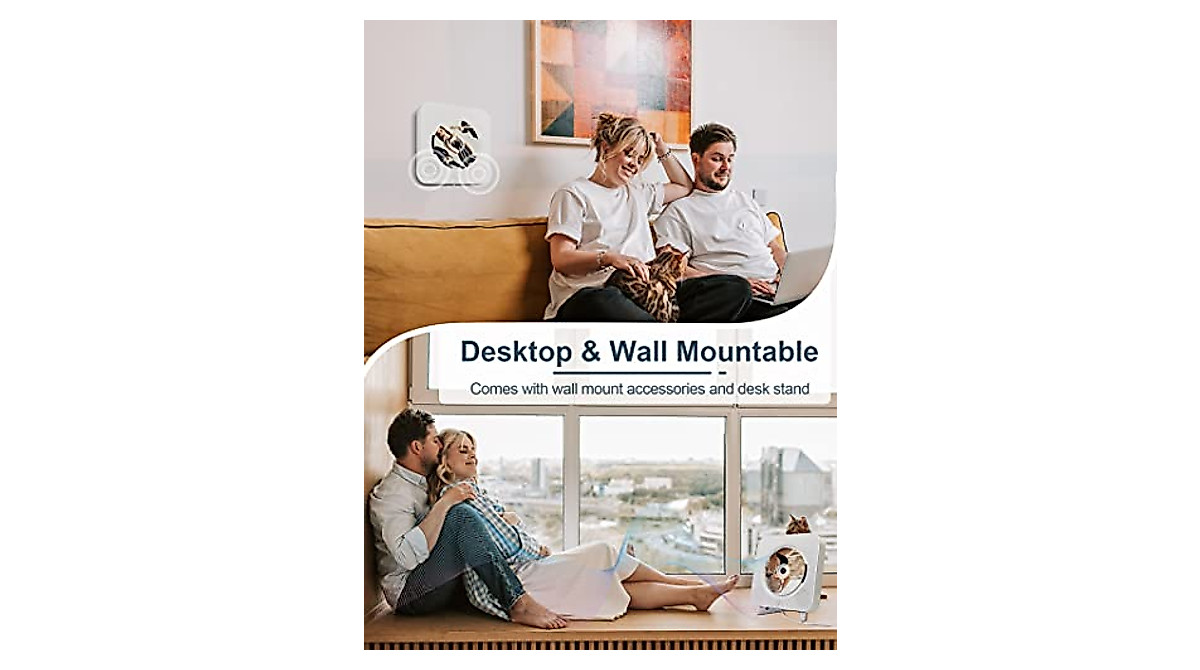 Homlab Wall Mountable CD Player: Bluetooth, FM & Speakers