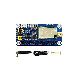 Waveshare SX1262/SX1268 LoRa HAT, Compatible with Raspberry Pi 5/4B/3B/Zero/Zero W/Zero 2W/Pico/Pico W/Pico WH, UART Interface, SX1262 868M LoRa HAT