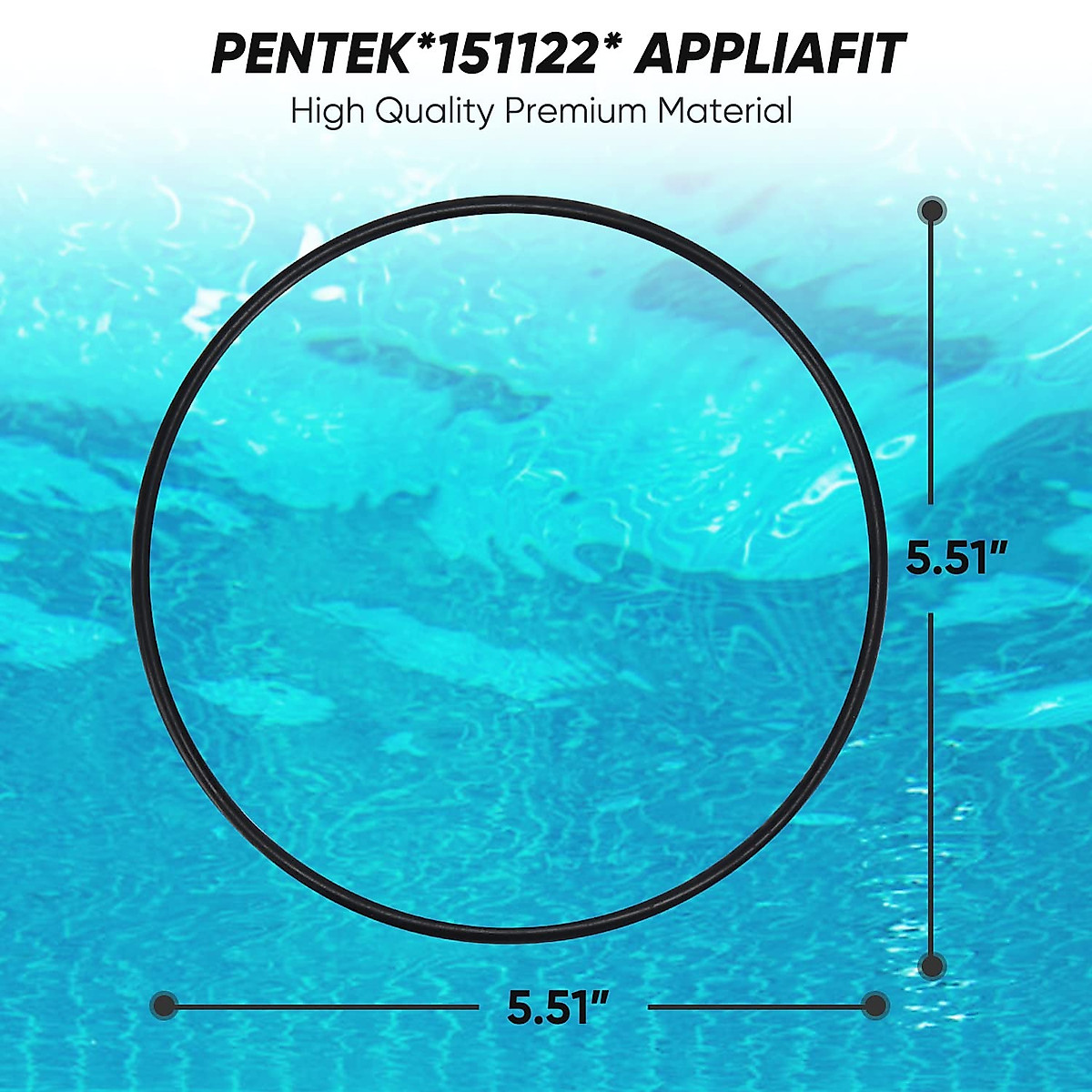 KTWT 151122 Water Filter O Ring Rubber O-Ring for Pentek Big Blue, Pentek Water Filters 152032, 4001756, 151122-03 151122-27, 01019189 Water Filter O Ring (5 Pack)