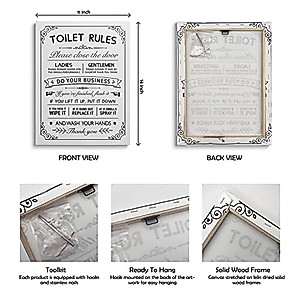 OGILRE She Remembered Who She Was And The Game Changed Inspirational Quotes Floral Butterflies Canvas Wall Art Decorations Prints, Office Bedroom Pictures 11x14 Inch FRAMED