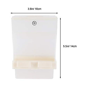 Scicalife Parakeet Feeder No Mess-Caged Bird Feeder Parrot Automatic Feeder for Finch Canary Cockatiel Parakeet Seed Food Container Bird Cage Accessories