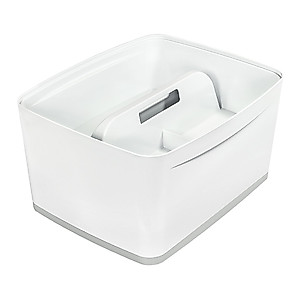 Leitz 53220001 Large MyBox Organiser Tray with Handle, Plastic, Opaque, White;MyBox