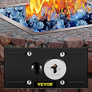 VEVOR Fire Pit Gas Burner Spark Ignition Kit, 300K BTU Fire Pit ...