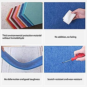 Wall decoration Felt Board, Room Decoration Photo Wall Note Board, Home Office Cork Board Wall Sticker, Foam (23.6x15.7 in)