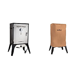 Camp Chef Smoke Vault 24" Vertical Smoker, Body Dimensions 24 in W x 16 in D x 30 in & Patio Cover for 24" Smoke Vault