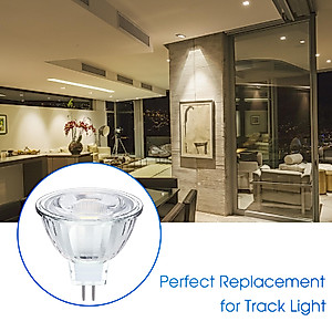 Energetic Dimmable MR16 6W 12V LED Light Bulb, 50W Halogen Equivalent, CRI 90+, GU5.3 Bi-Pin Base, 40 Degree Beam Angle, 3000K Warm White, for Landscape, Recessed, Track Lighting, UL Listed, 12Pack