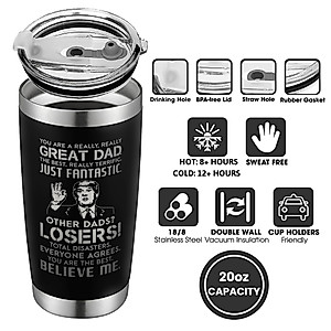 Gifts for Dad from Daughter Son - Dad Gifts - Christmas Gifts for Dad, Dad Christmas Gifts - Birthday Gifts for Dad, Dad Birthday Gift Ideas, Father's Day Gifts - New Dad Gifts for Men - 20 Oz Tumbler