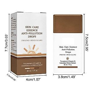 Anti-Pollution Sunshine Drops,Strengthen Bronzed Body Bronzing Drops,Replenishing Face and Body Bronzing Serum,Liquid Bronzer Cream for Aging Face and Body Skin (1PCS)