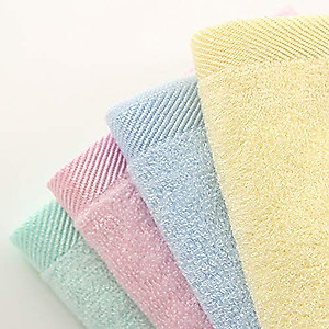 Luxury Bamboo Kids Baby Bath Towel Set 8 Pack for Bathroom-Hotel-Spa-Kitchen Multi-Purpose Fingertip Towels & Face Cloths 10'' x 20"