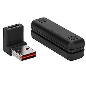 Kafuty-1 Bluetooth Adapter for Nintendo Switch & Lite, for PS4, for PS5, for Win 8 and Above PC, Wireless Audio Transmitter with aptX Low Latency, with USB C to A Converter