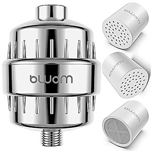 BWDM Shower Filter - Shower Head Filter - Hard Water Filter - 3 Cartridges Included, Remove Chlorine Heavy Metals and Sediments, Vitamin C Water Softener Reduces Dry Itchy Skin, Dandruff