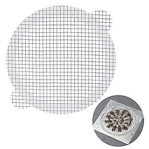 Disposable Shower Drain Hair Catcher, 20pcs Hair Catcher Mesh Stickers Waterproof Hair Catcher Shower Drain Floor Sink Strainer Filter Mesh (20pcs White)
