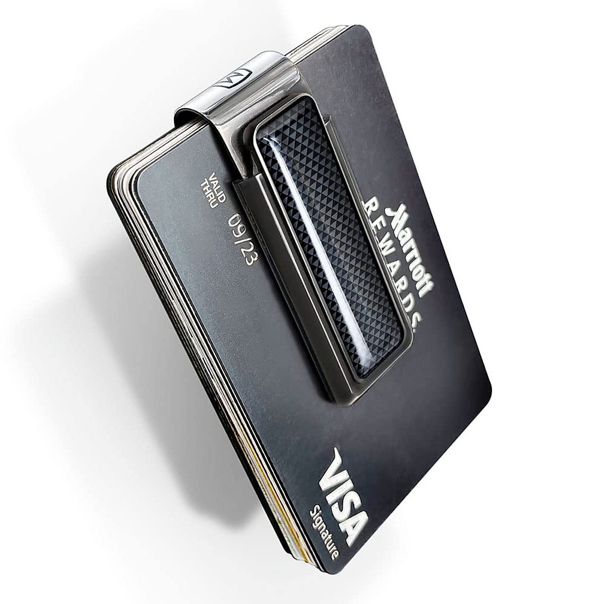 M-Clip Money Clip (Black) - Minimalist Slim Wallet Alternative for Front Pocket Carry - Cash and Credit Card Holder for Men