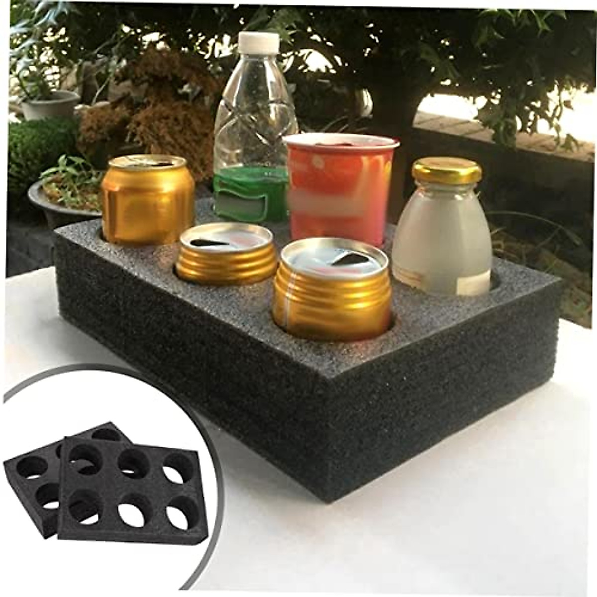 2pcs Milk Tea Cup Holder Cup Drink Carrier Tray Coffee Cup Fixing Holders 4 Cup Holder Drink Carriers Hot Drink Holder Car Cup Holder Outdoor Cup Tray Insulation Pearl re-usable