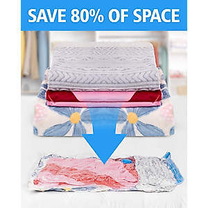 Vacuum Storage Bags with Hand Pump 20 Jumbo Space Saver Seal Storage Bags for Clothes Compression Bags for Travel