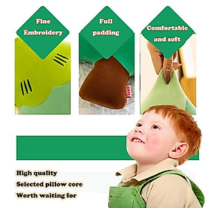 CHELEI2019 19.7" Leaf Pillow,3D Stuffed Plant Pine Tree Shaped Throw Plushie for Room Decor