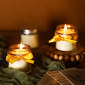 Jutom 48 Pack Mini Mason Jar Candles 4 oz Small Lavender Scented Wax Candles Bulk for Wedding Valentine Baby Shower Party Favors Aromatherapy Candles for Home Meditation(Silver Lid)