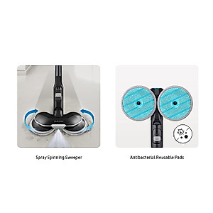 SAMSUNG Jet Stick Spinning Sweeper Microfiber Pads (4 Pack) for Vacuum Cleaner Mop Brush Attachment, VCA-SPW92/AA, 2022