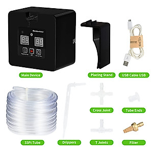 DIY Automatic Drip Irrigation Kit, Indoor Plants Self Watering System with Digital Programmable Water Timer for Potted Plants Vacation Plants Watering