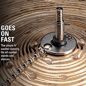 Meinl Cymbal Bacon - Cymbal Sizzler for Rides, Crashes, Chinas, and Effect Cymbals with No Rivets Required (BACON)