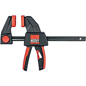 BESSEY EHK SERIES - 300 lb Clamping Force - 12 in - EHKL12 Trigger Clamp Set - 3.125 in. Throat Depth - Wood Clamps, Tools, & Equipment for Woodworking, Carpentry, Home Improvement, DIY