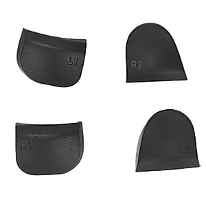 Full Set for , Thumbsticks Buttons R1 L1 R2 L2 ABXY Buttons Controller Replacement Parts for (Black) [video game]