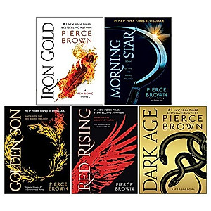 The Red Rising Series Collection 5 Books Set By Pierce Brown (Red Rising, Golden Son, Morning Star, Iron Gold, Dark Age)