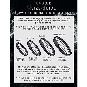 LUXAR Men’s Genuine Interwoven Black Leather Braided Bracelet | Brushed Black Stainless Steel Clasp | Large (7-7½ Inch Wrist) | Male Jewelry