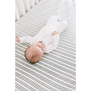 Premium Fitted Knit Crib Sheet/Toddler Sheet "Midtown" by Copper Pearl