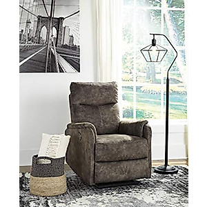 Signature Design by Ashley Parrish Boho 2 Piece Basket Set, Light Brown & Black