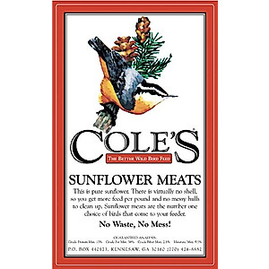 Cole's SM10 Sunflower Meats Bird Seed, 10-Pound