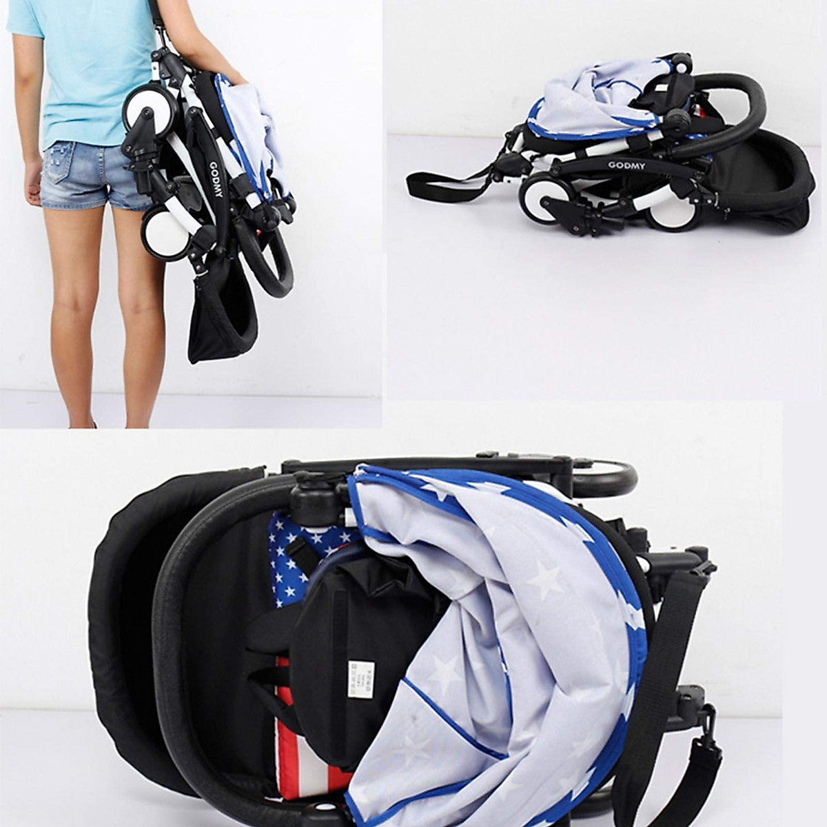 bluesa Stroller Footrest Extended Seat Board for Stroller, Adjustable Pram Feet Extension Footrest, Detachable Infant Pram Footboard, Portable Lightweight Seat Extension Board Foot Drag