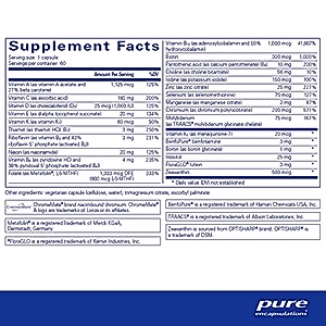 Pure Encapsulations PureGenomics Multivitamin | Supplement to Support Nutrient Requirements of Common Genetic Variations* | 60 Capsules