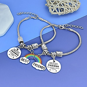 Friend Gift Bracelet Inspirational Friendship Gift for Women Bff Bracelets for 2 Friendship Birthday Gifts for Women Bestie Long Distance Friendship Bracelets Soul Sister Gift Christmas Wedding Gifts
