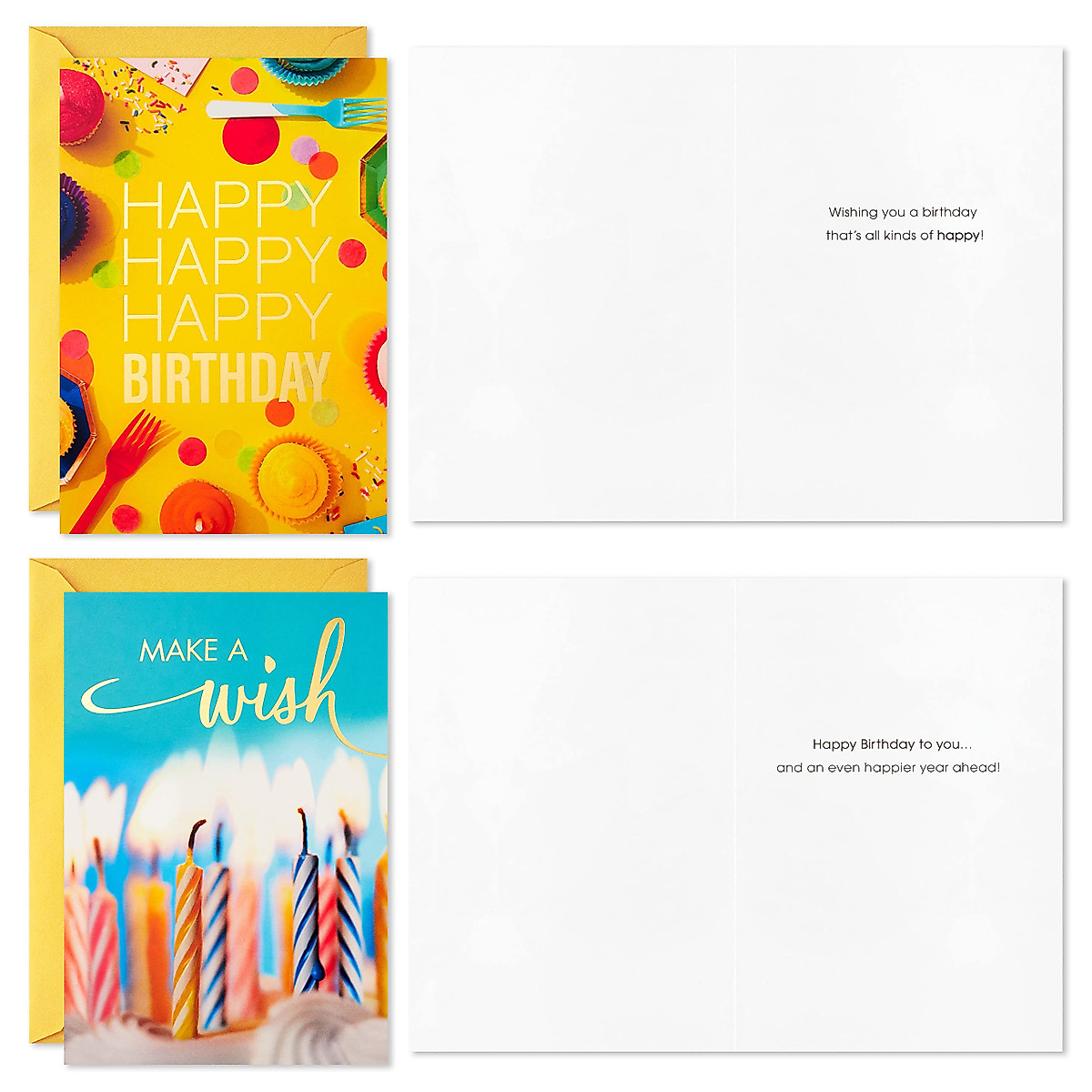 Hallmark Birthday Cards Assortment, 16 Cards with Envelopes (Classic Celebrate)