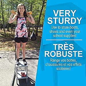 RAKABOT Water and Sand Collecting and Draining Shoe and Boot Rack, Unique Locker Shelf Solution and Locker Organizer