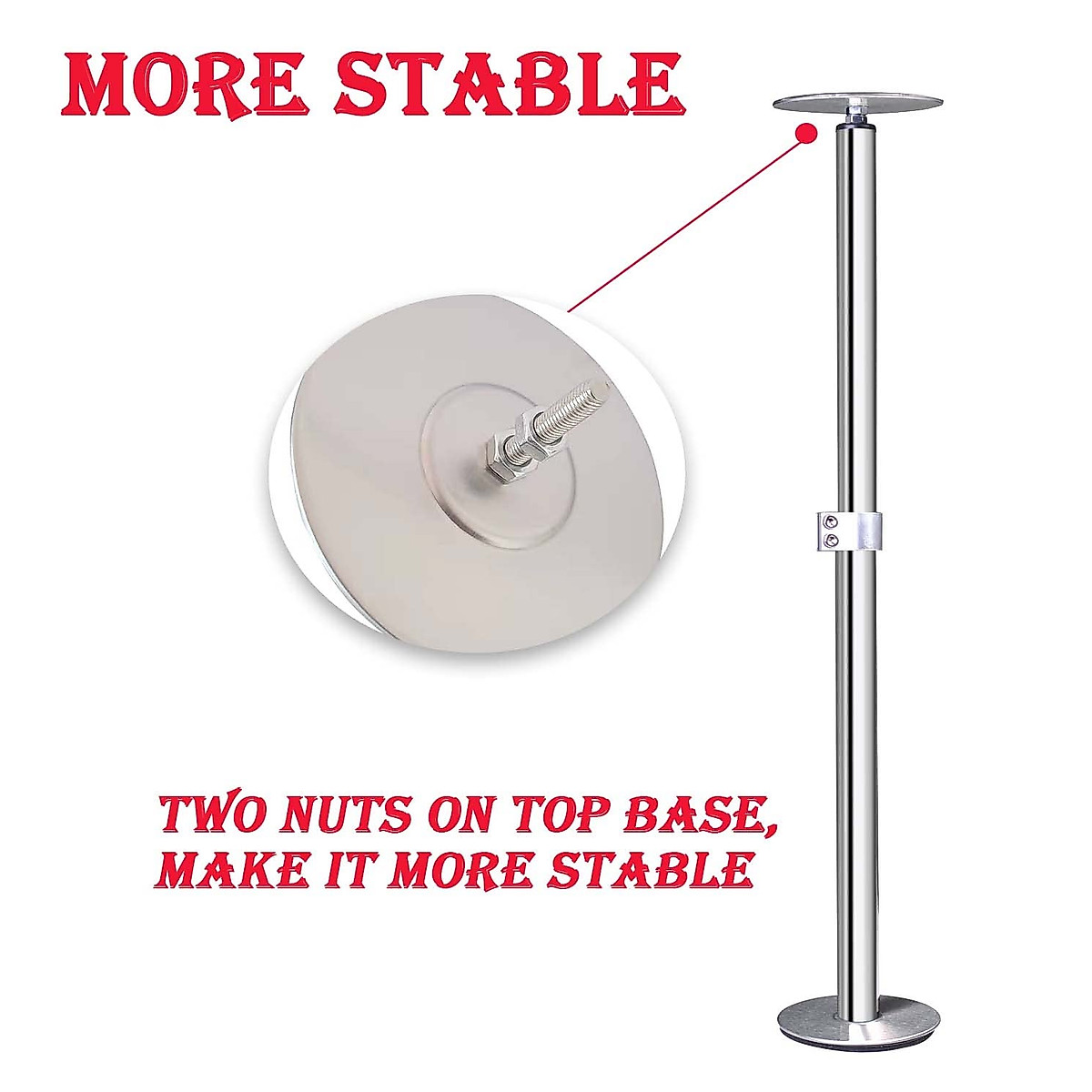 Undermount Sink Mounting Brackets New 304 Stainless Steel Sink Legs Sink Repair Supports Kit Installation and Repair System for Kitchen and Bathroom (Height: 16 to 29.5 inch)