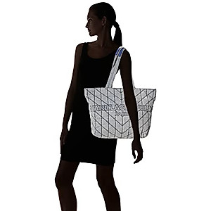 Karl Lagerfeld Paris womens Agyness Quilted Flap Crossbody, Blue Denim Maybelle Slg, One Size US