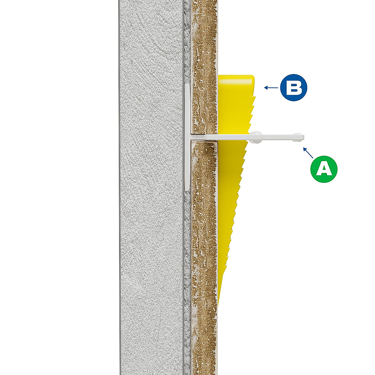 QEP LASH Tile Leveling System, Part A, Clips for 1/16" Grout (300 Pack), White