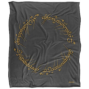 The Lord of The Rings Blanket, 50"x60" One Ring Silky Touch Super Soft Throw Blanket