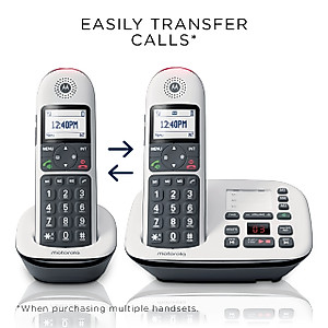 Motorola CD5013 Residential DECT 6.0 Cordless Digital Phone System with Answering Machine, Call Block, and Volume Boost (3 Handsets)