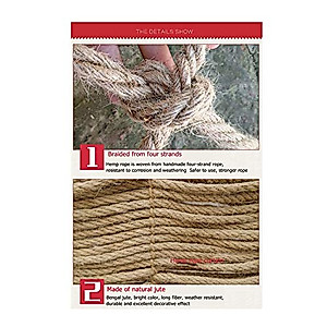 MAGFYLY Banister Guard net Hemp Rope Net, Children's Stairs Anti-Fall Safety Net, Restaurant Bar Partition Net, Photo Wall Decoration Net, Balcony Obstacle Scenic Fence Protection Net 1x9m