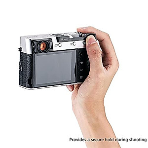 JJC Deluxe Metal Thumb Up Grip for Fujifilm Fuji X-E4 XE4 X-E3 XE3 X100V X100F X100T Thumb Rest Support/Black