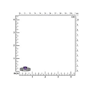 Silvershake Natural Trillion Shape Amethyst 925 Sterling Silver Triquetra Celtic Knot Eternity Ring Size 7